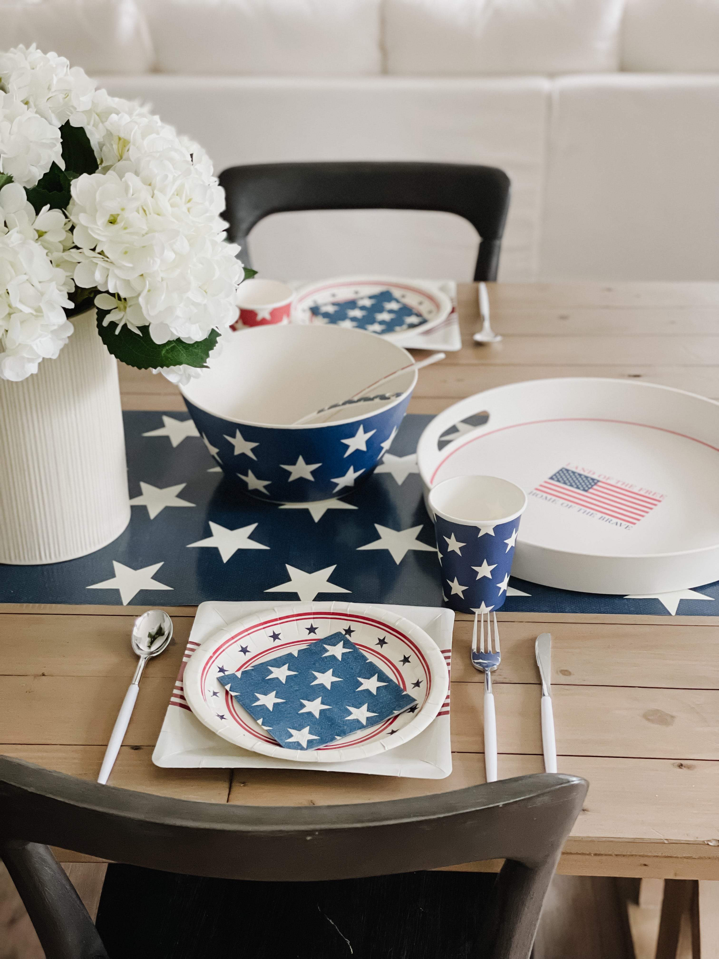 TRADITIONAL STARS + STRIPES TABLE PAPER KIT – Muted Moments Elevated ...